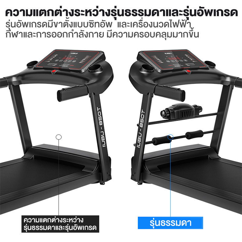 MY-HI ลู่วิ่งไฟฟ้า T900 3.0 แรงม้า ลู่วิ่งพับอเนกประสงค์ ลู่วิ่งพับได้ ...