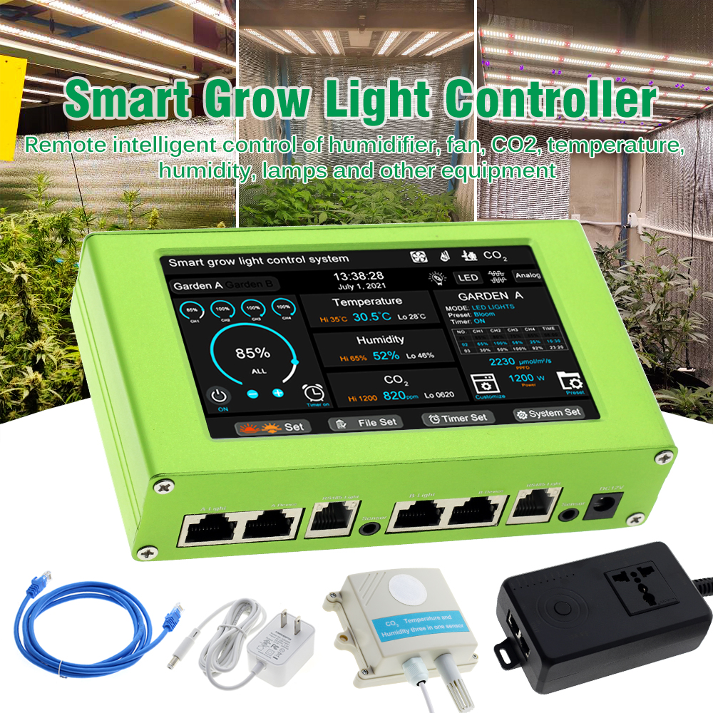 พร้อมส่ง ตัวควบคุมอัจฉริยะ 4.3นิ้ว smart controller เครื่องควบคุมอัจฉริยะ Smart Grow Light ...