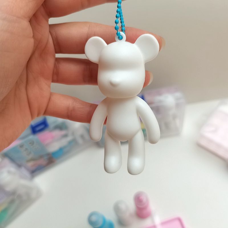 DIY Bearbrick พร้อมสี ตุ๊กตาปูนปลาสเตอร์ ของเล่นเด็ก ของเล่นบรรเทาความ ...