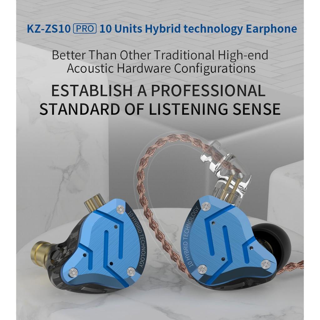 KZ ZS10 Pro Royal Blue หูฟัง Hybrid 5 ไดร์เวอร์ ประกันศูนย์ไทย รุ่น มี ...