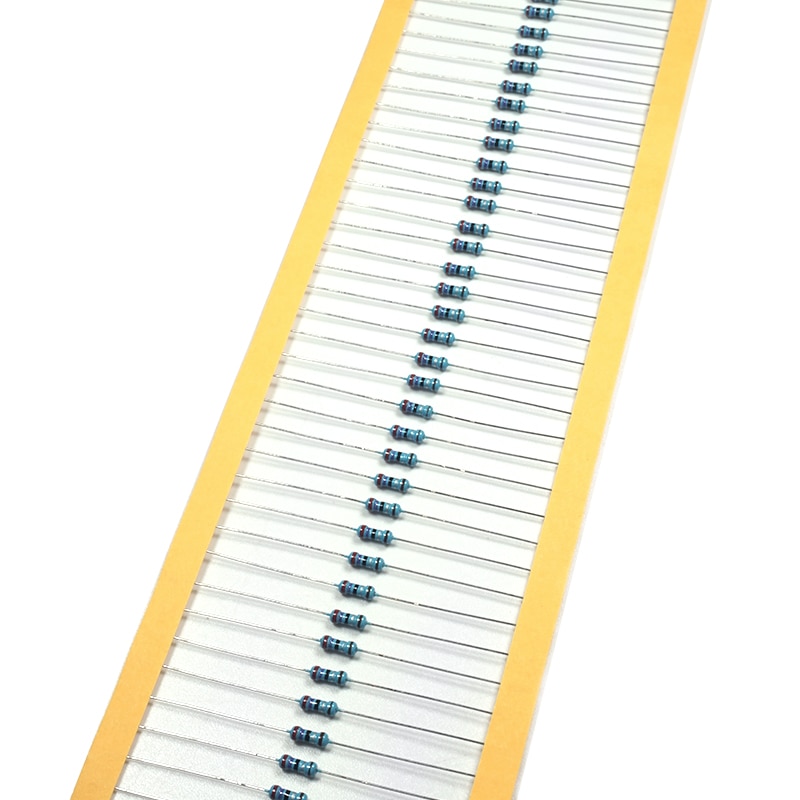 100pcs 1/4W Metal film resistor 51K-300K 51K 56K 62K 68K 75K 82K 91K ...