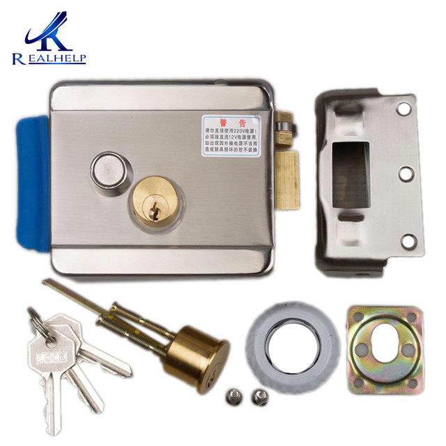 High Quality Electric Rim Lock Stainless Steel Electric mortise lock DC12V electromechanical ...