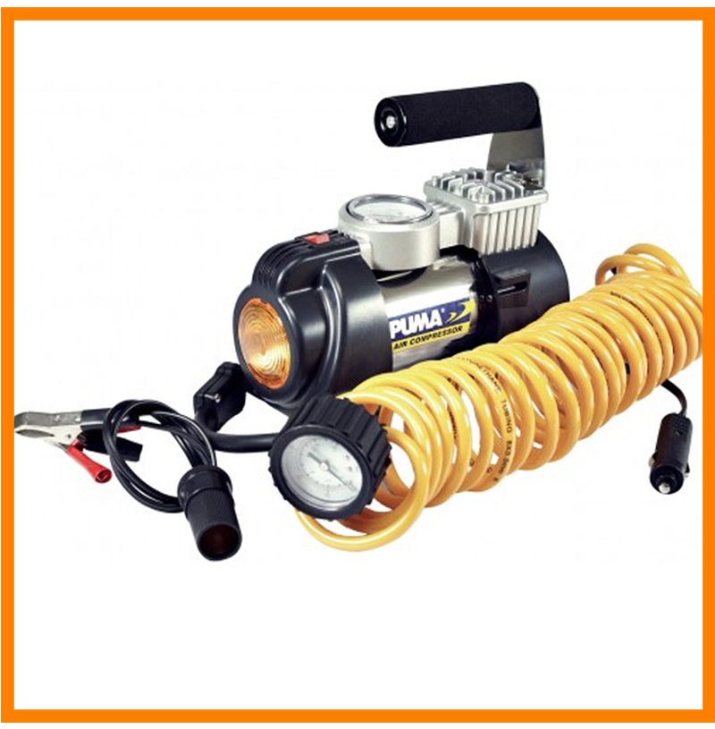 PUMA ปั้มลม Mini Air Compressors 12V. รุ่น 12-638T มีไฟฉายในตัว พร้อม ...