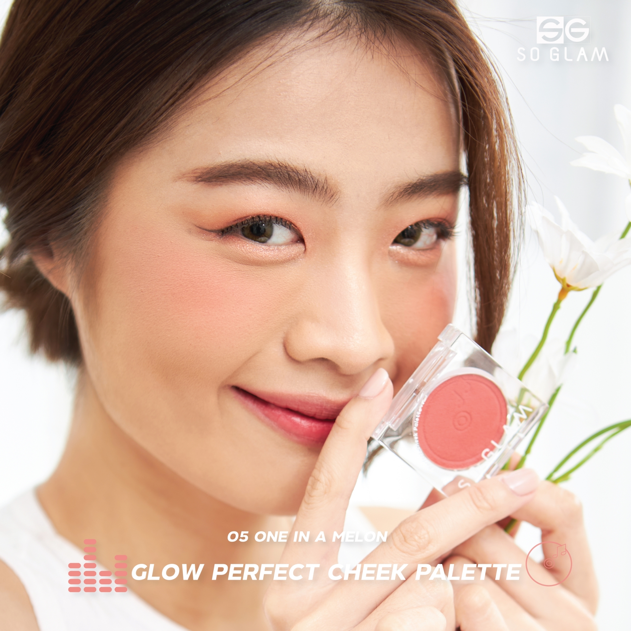 So Glam Glow Perfect Cheek Palette 5 g - Multy Beauty - ThaiPick