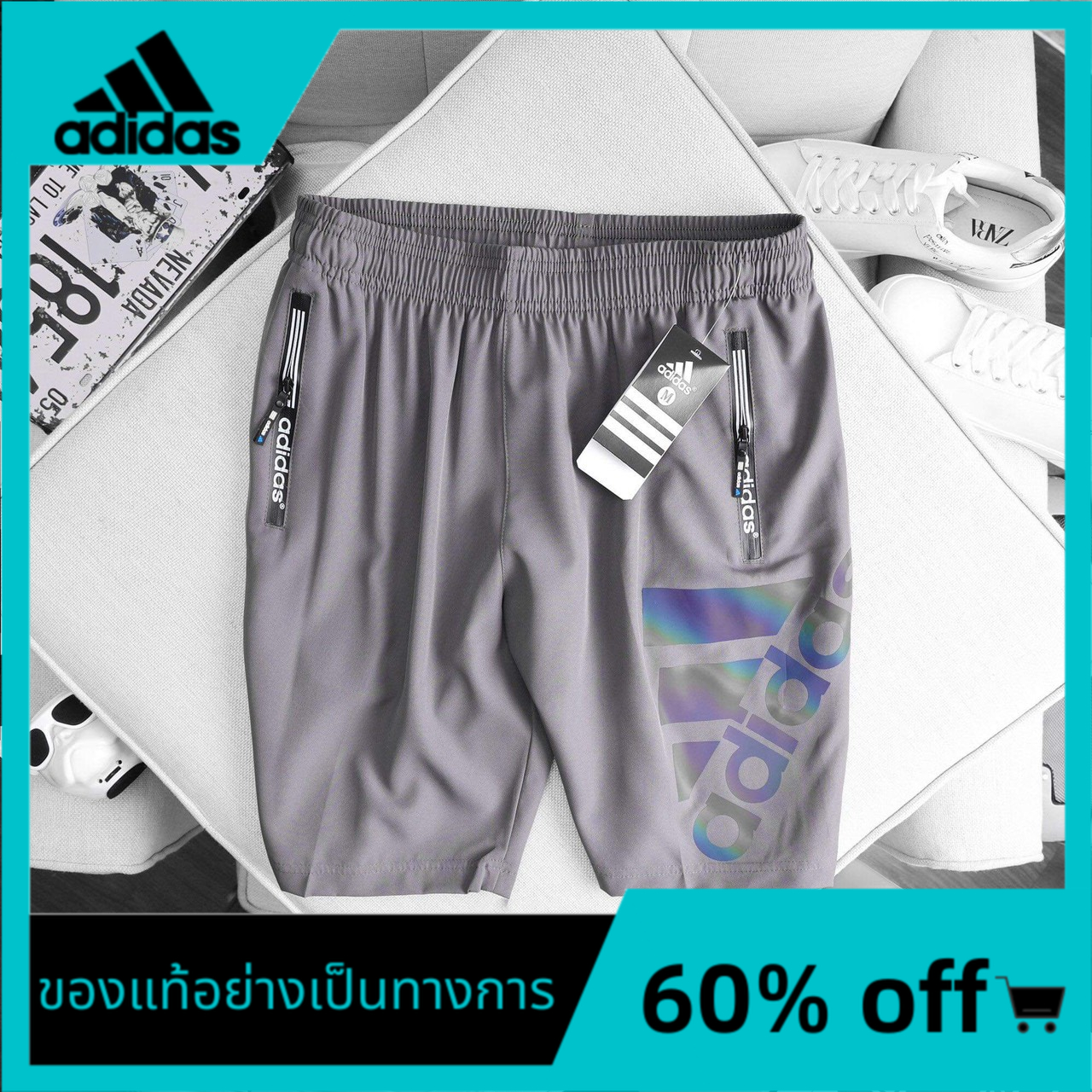 【ของแท้ ใหม่】Adidas Men's กางเกงขาสั้นกีฬา Y012-01 - Super Energy ...