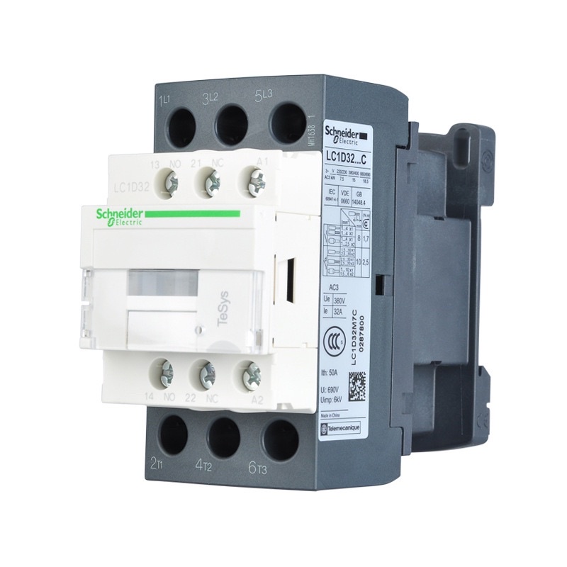 แมกเนติก LC1D09 M7C Schneider คอย220VAC 50/60Hz 4NO 1NC หน้าคอนแทครับ ...