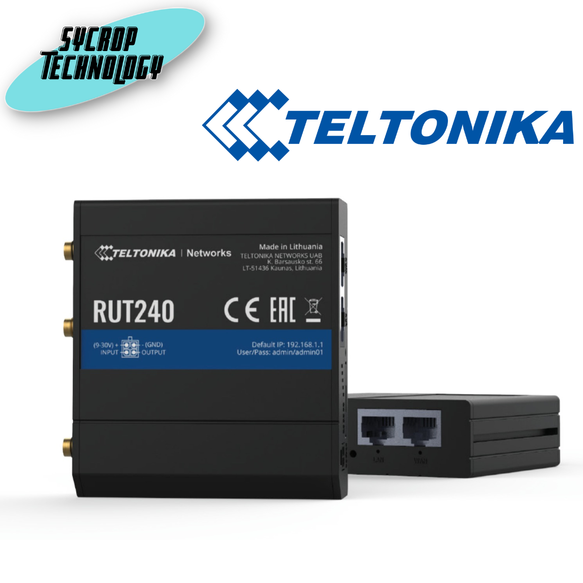 เราเตอร์ ใส่ซิม Teltonika RUT240 Industrial 4G Wifi Router ประกันศูนย์ ...
