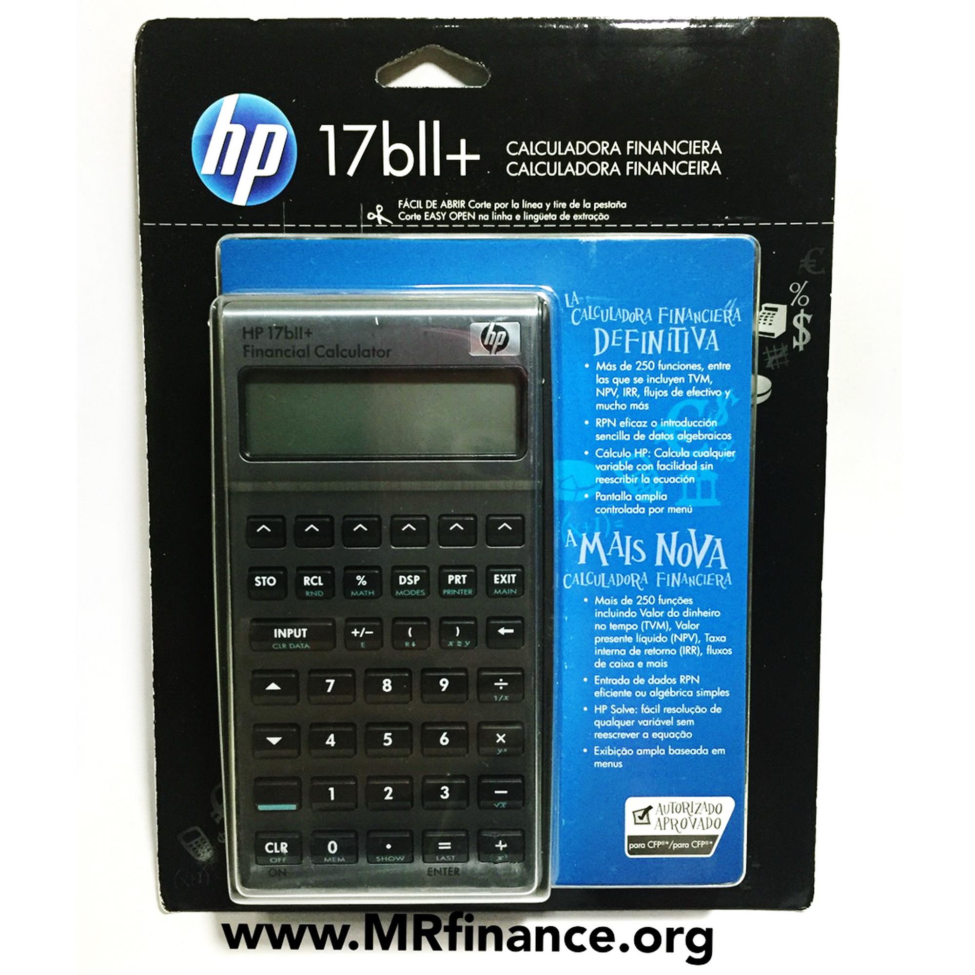 เครื่องคิดเลขทางการเงิน HP 17BII+ (Silver Model) | Lazada.co.th