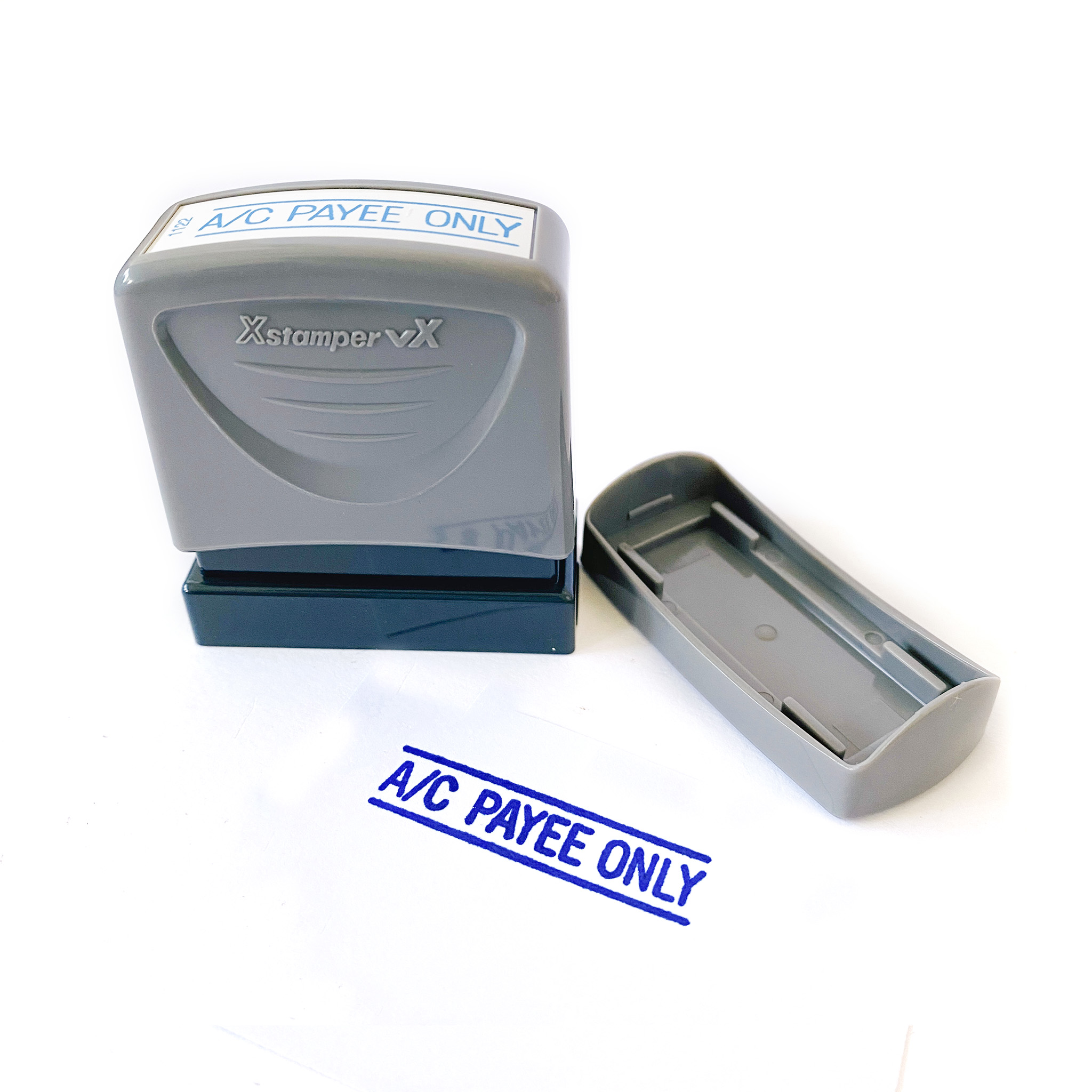 Xstamper ตรายางหมึกในตัว "A/C PAYEE ONLY" หมึกแห้งเร็ว กันน้ำ (สีน้ำ ...