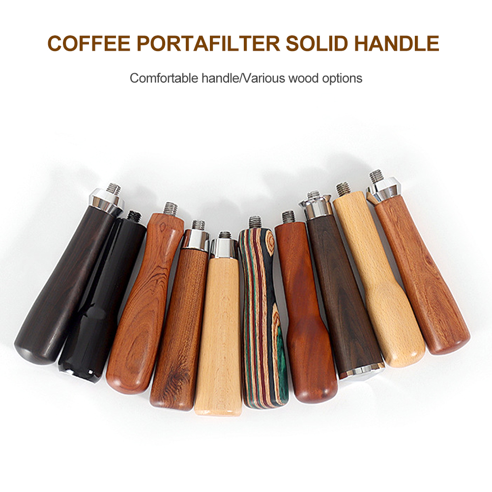 M10 Solid Wooden Portafilter Handle Tools Reusable Coffee Machines Tool ...