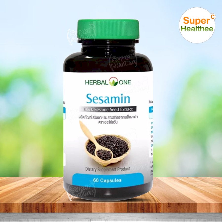 Herbal one sesamin 60 แคปซูล เฮอร์บัล วัน เซซามิน สารสกัดจากงาดำ จาก ...