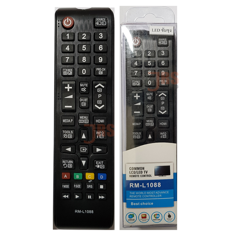 รีโมททีวี SAMSUNG รุ่น RM-L1088 รีโมทโทรทัศน์ ซัมซุง ใช้กับจอ LED LCD SAMSUNG รีโมทโทรทัศน์ ...