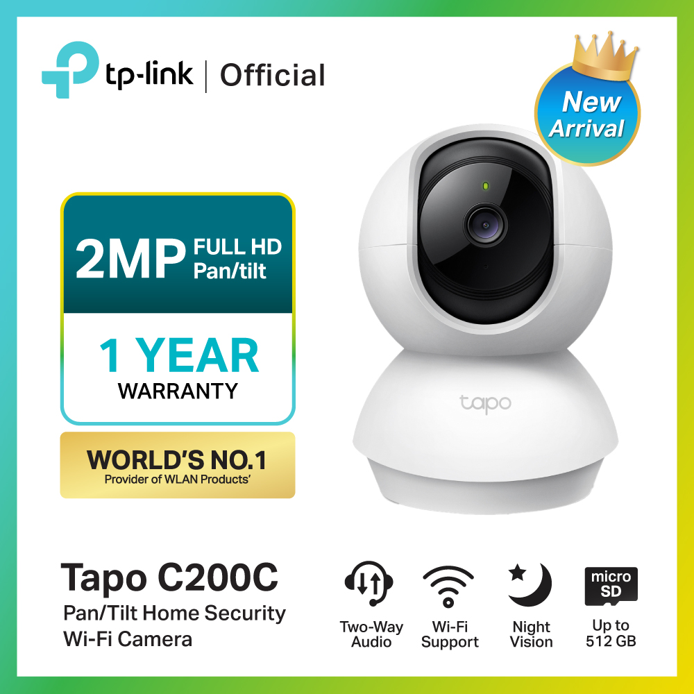 TP-Link Tapo C200C PanTilt Home Security Wi-Fi Camera คมชัด 2MPFull HD ...