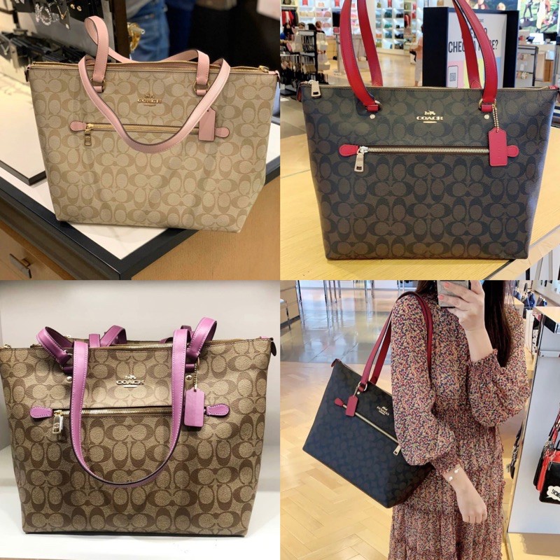 กระเป๋า COACH F79609 GALLERY TOTE IN SIGNATURE CANVAS (IML72) - Madam ...