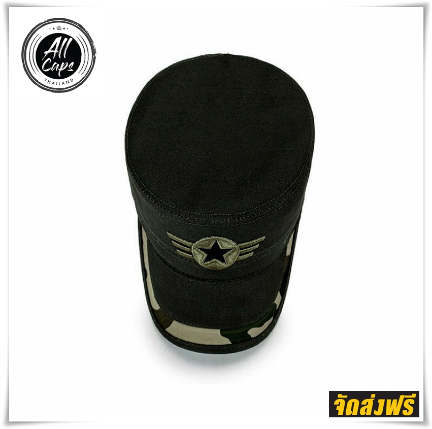 หมวกแก๊ปปีกโค้ง หมวกทหาร Army - U.S.AIRFORCE ขลิบลาย (2 สี) - All Caps ...
