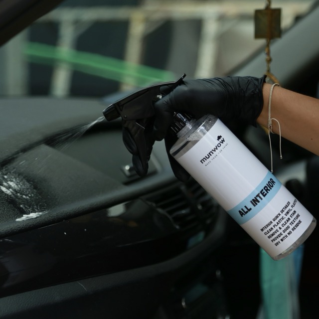 Munwow All interior (ผลิตภัณฑ์ทำความสะอาดภายในรถยนต์ ไม่เหนียวไม่ทิ้งคราบ) | Lazada.co.th