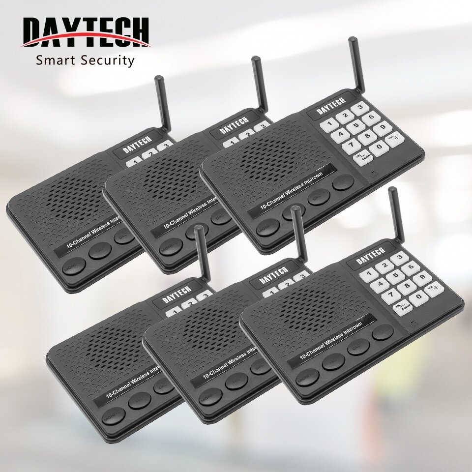 🚚1-2 วันจัดส่งที่รวดเร็ว🚚 Daytech Intercom ระบบอินเตอร์คอมสำนักงานไร้สายแบบสองทางเรียลไทม์ 1KM ...