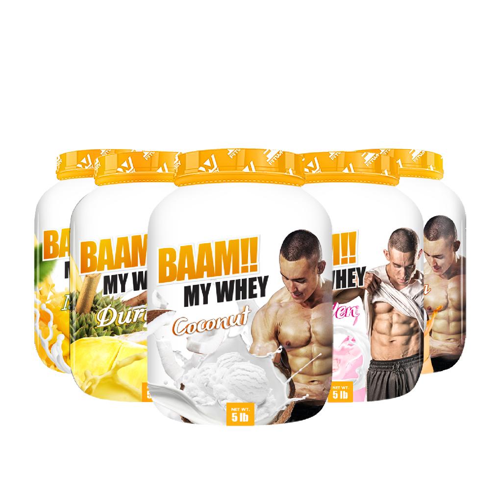 FITWHEY!! BAAM MY WHEY THAI SERIES 5LB เวย์โปรตีนรสชาติไทย เพิ่มกล้าม ...