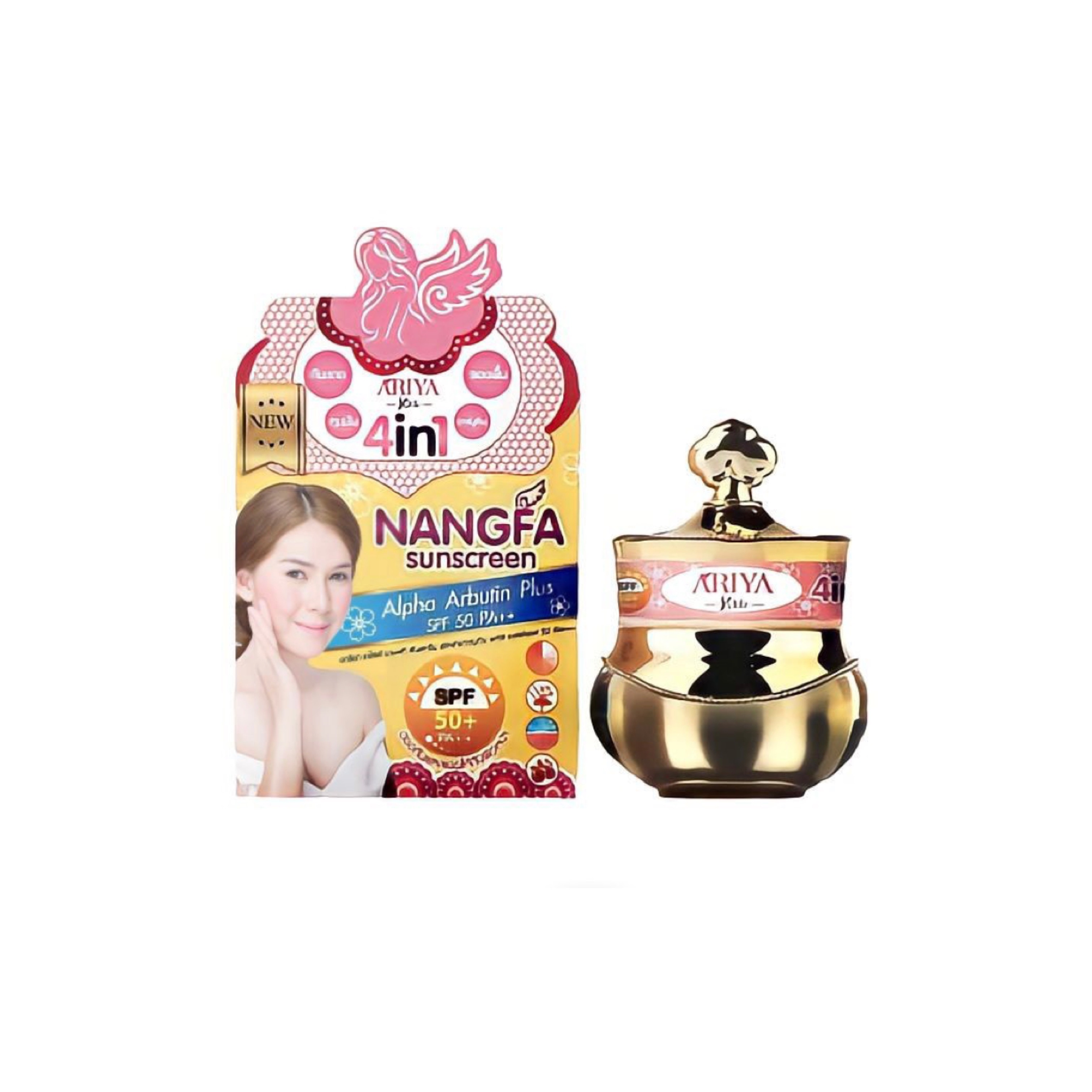 ครีมกันแดดนางฟ้า NANGFA SUNSCREEN 4 IN 1 | Lazada.co.th