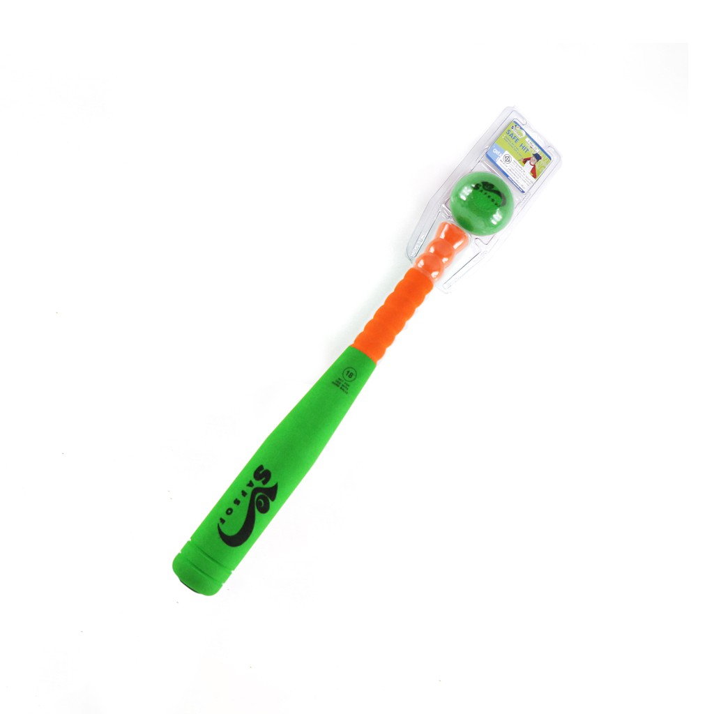 โปรโมชั่น SAFSOF ชุดไม้เบสบอลเด็กเล่น ของเล่นเด็ก Baseball Bat 18" Item ...