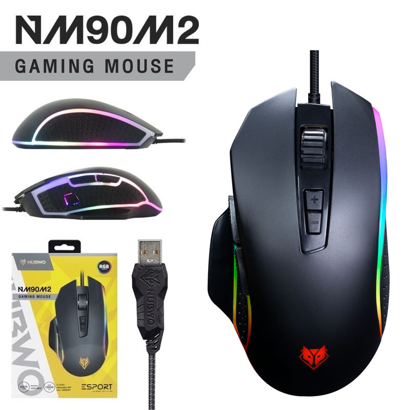 Nubwo NM-90M2 Gaming Mouse เมาส์เกมมิ่ง ปรับ DPI ได้ 6 ระดับ สูงสุด ...