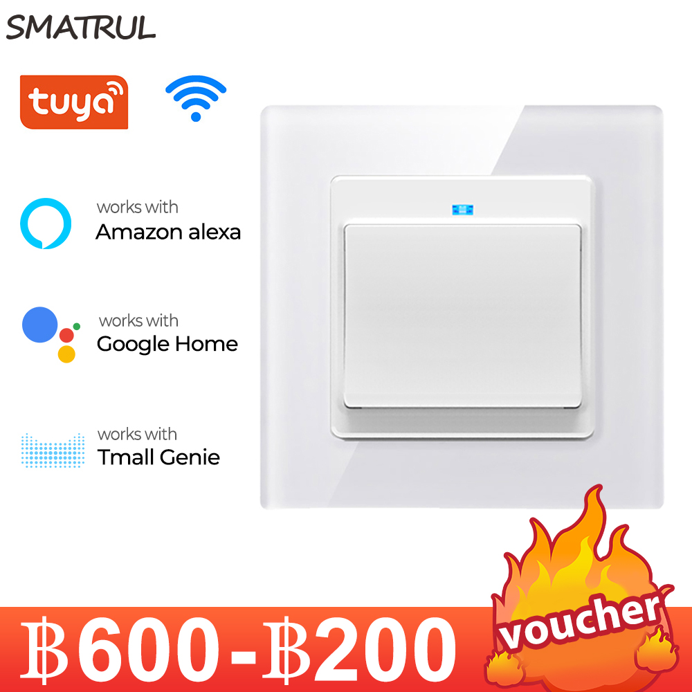 เบ้าสวิตช์ WiFi Smart Wall Light Switch APP บน Off/Rocker สวิทช์สวิตช์ ...