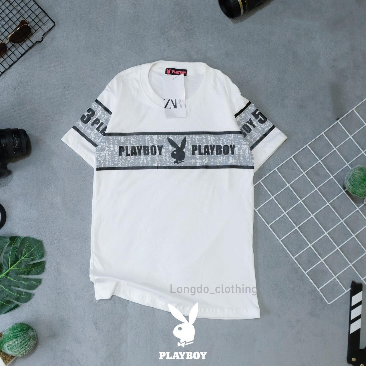 Hot Hot ???????? เสื้อยืด PlayBoy ???? (PB.06) - Longdo_Closets - ThaiPick