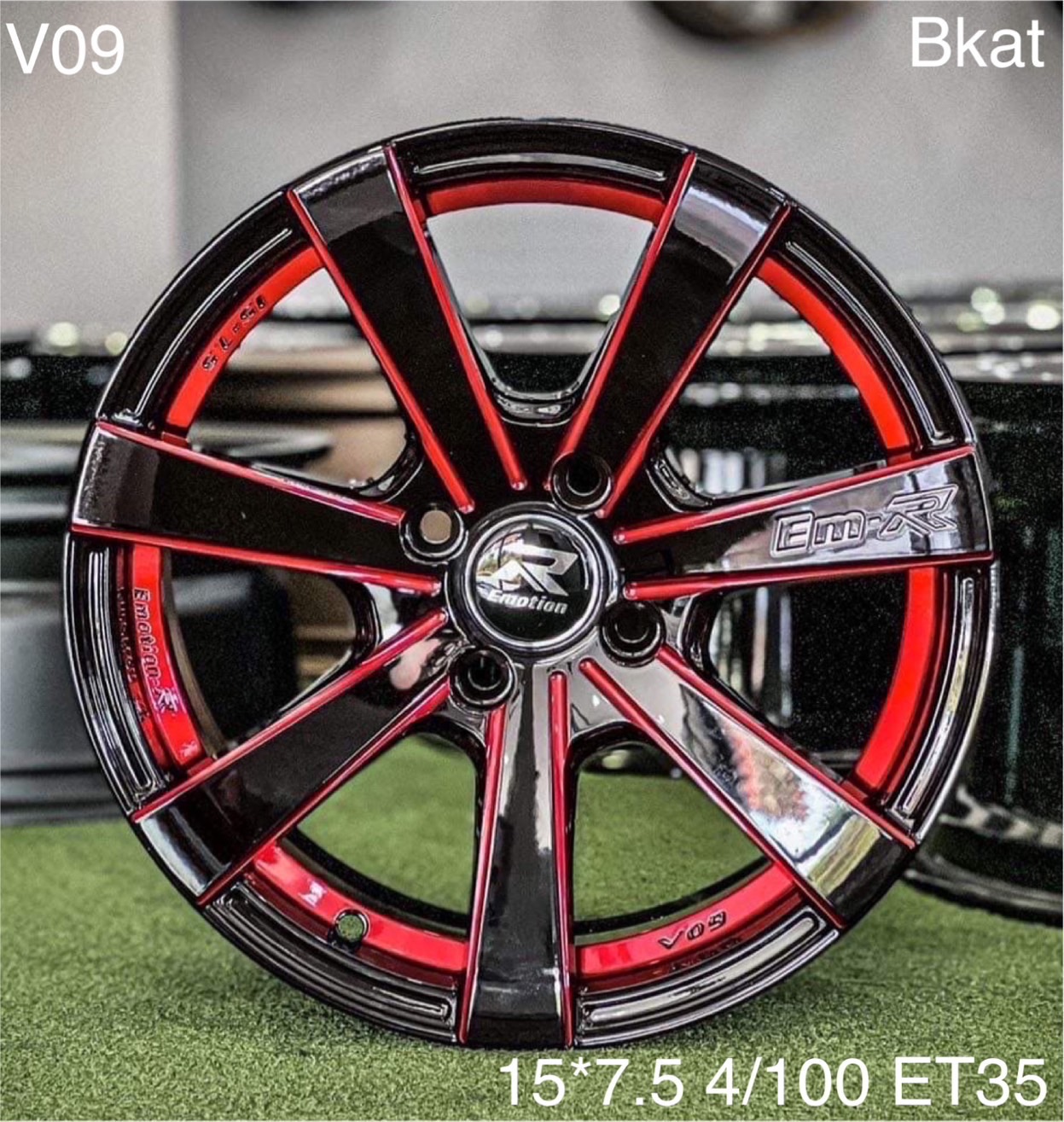 ล้อแม็กใหม่ - ใบพัด - ขอบ15 - งาน EMOTION R - 15 x 7.5 x 7.5 x 4รู100 ...