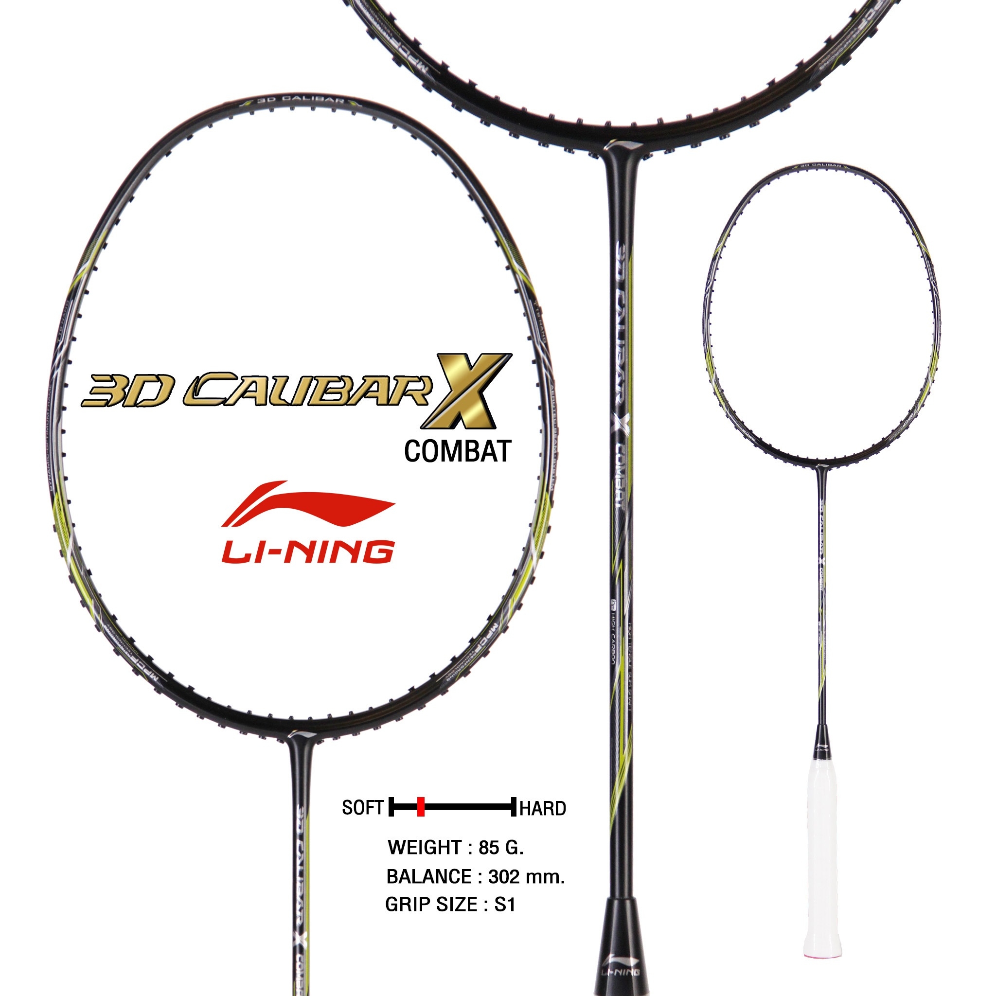 LI-NING ไม้แบดมินตัน รุ่น 3D CALIBAR X COMBAT - Mk Sports - ThaiPick