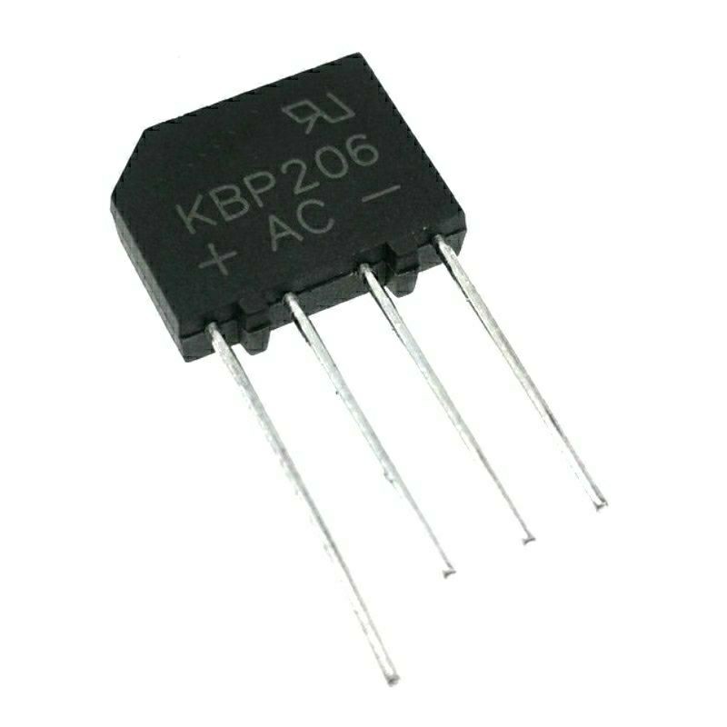 A016 Bridge Rectifier Diode KBP206 2A 600V 4-Pin ไดโอด บริดจ์ KBP206 ทน ...