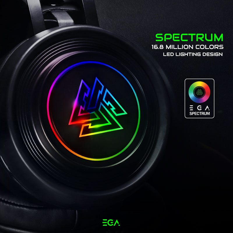หูฟังเกมมิ่ง EGA TYPE H3 7.1 surround มีให้เลือกทั้ง 2 สี Green โปรแกรม ...