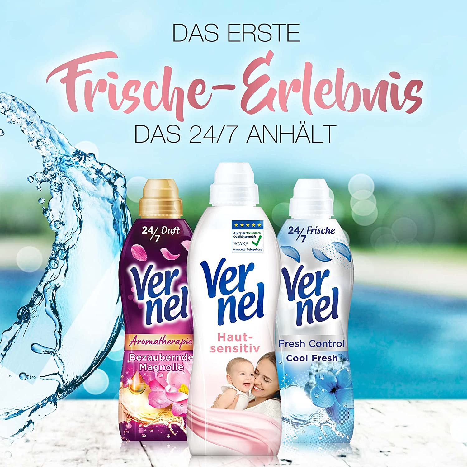 Vernel Sensitive เวอร์แนล ปรับผ้านุ่มเซนซิทีฟ สำหรับผิวบอบบางแพ้ง่าย ...