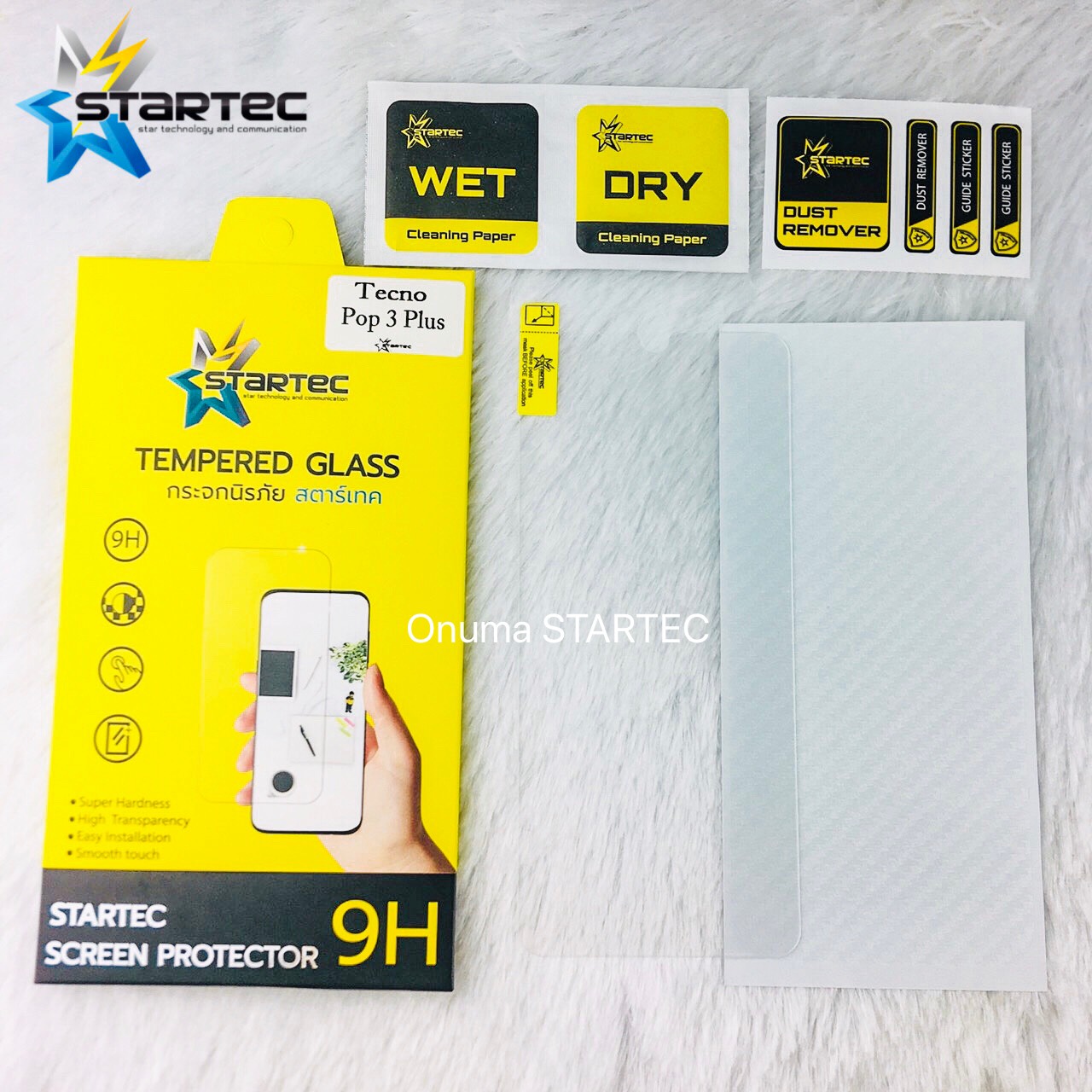 ฟิล์มกระจก STARTEC แบบใส TECNO Pop 2F / Pop 3plus / Poop4 - Super Film ...