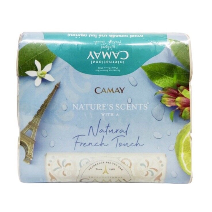 Camay Naturl Bar Soap คาเมย์ สบู่ก้อน สูตรเนเจอรัล 125g. x 3ก้อน ...