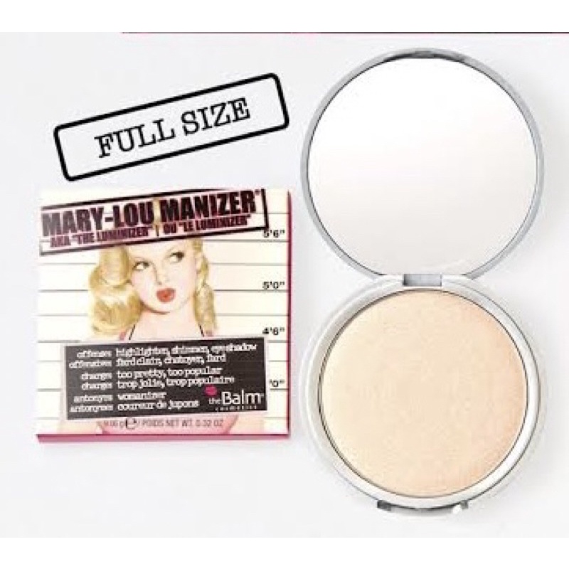 THE BALM MINI MARY-LOU MANIZER travel size 2.7g และ full size 9.06g ...