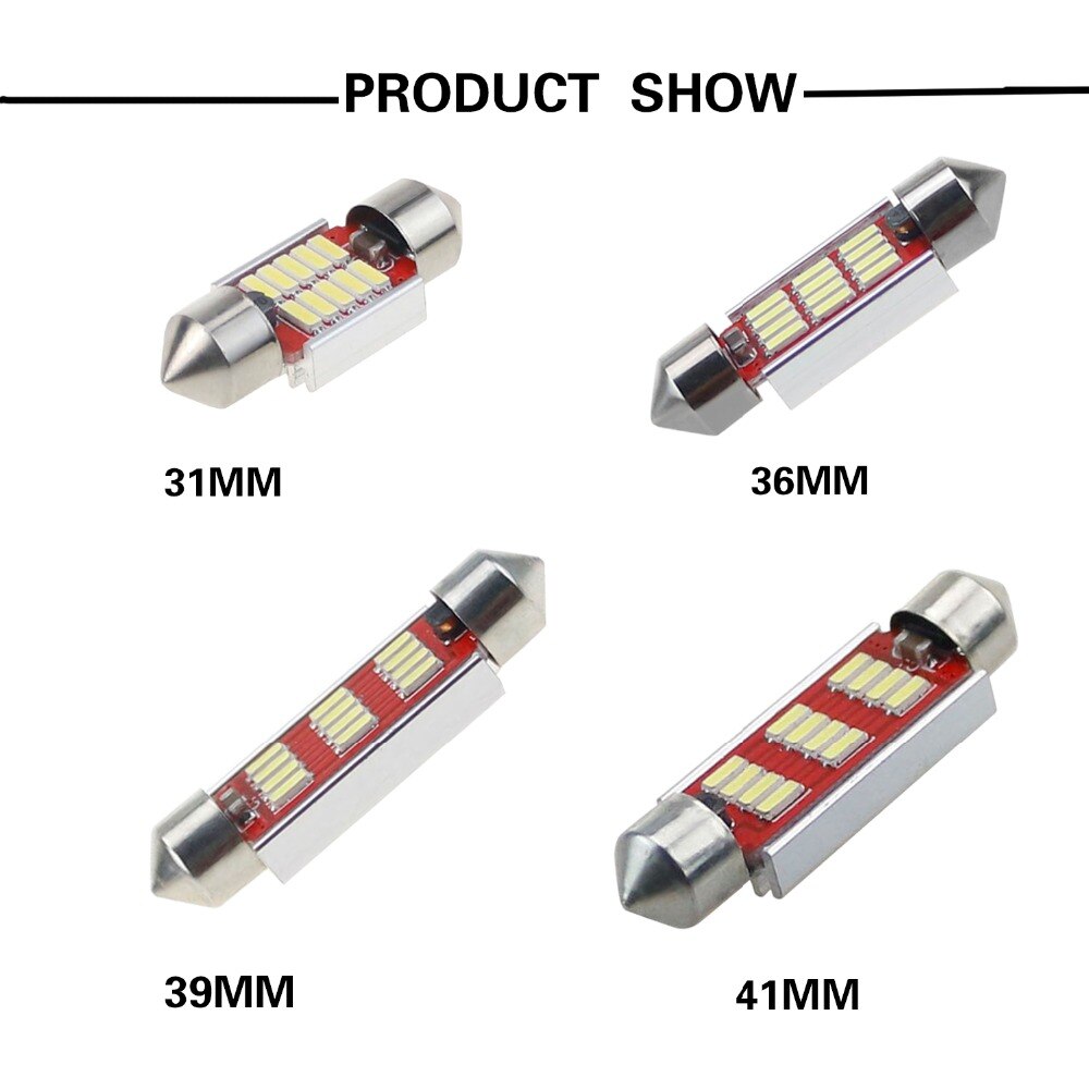 LEADTOPS 1ชิ้น C10W C5W LED Canbus Festoon 31มิลลิเมตร36มิลลิเมตร39มิลลิเมตร41มิลลิเมตรสำหรับ ...