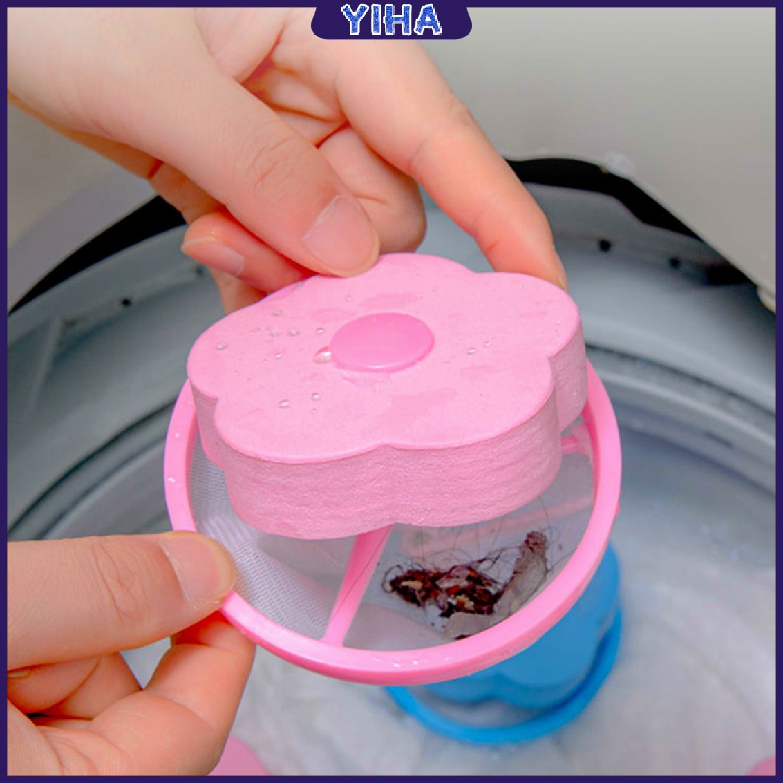 Yiha ตาข่ายดอกไม้ ถุงกรองเครื่องซักผ้ารูปดอกไม้ กรองเครื่องซักผ้า ดัก ...