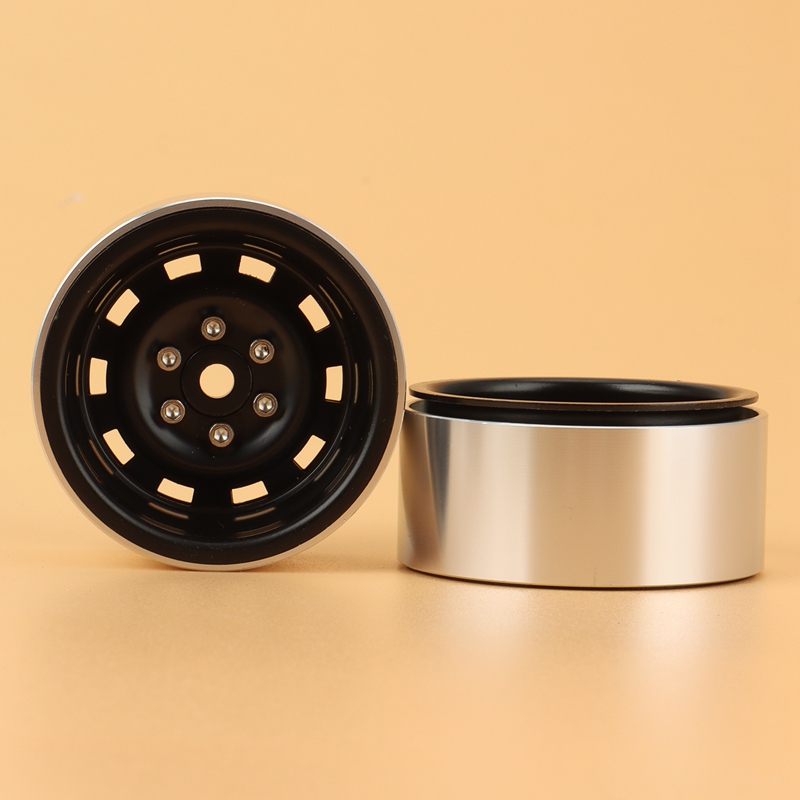 4PCS Rally 1.9 Metal Beadlock Wheel Hub Rim for 1/10 RC Crawler Axial SCX10 90046 AXI03007 ...