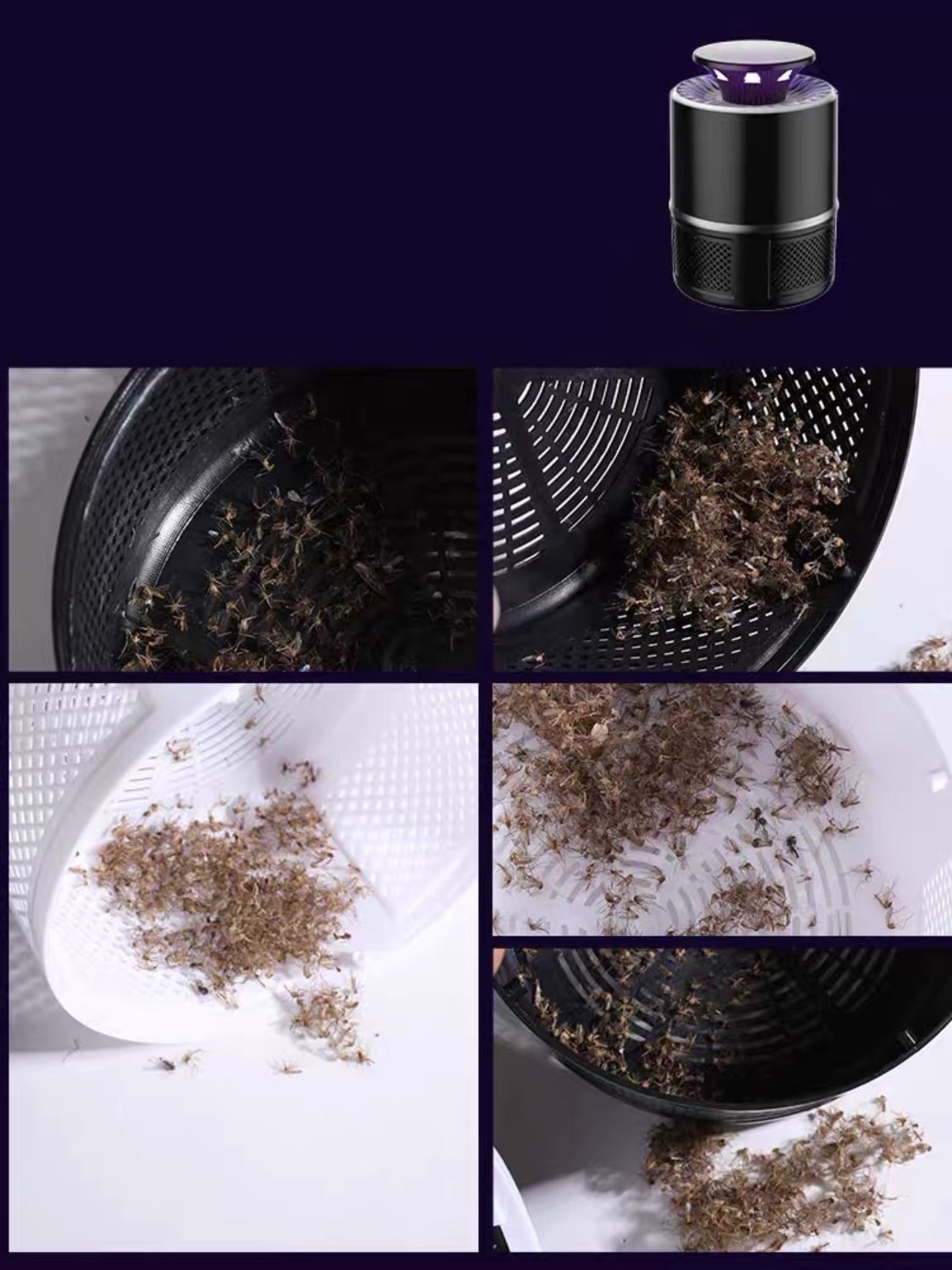 TEFAI JT01 เครื่องดักจับยุงโคมไฟกันยุง เครื่องไล่ยุงอิเล็กทรอนิกส์ เงียบสงบและไม่มีเสียงดังรบกวน ...