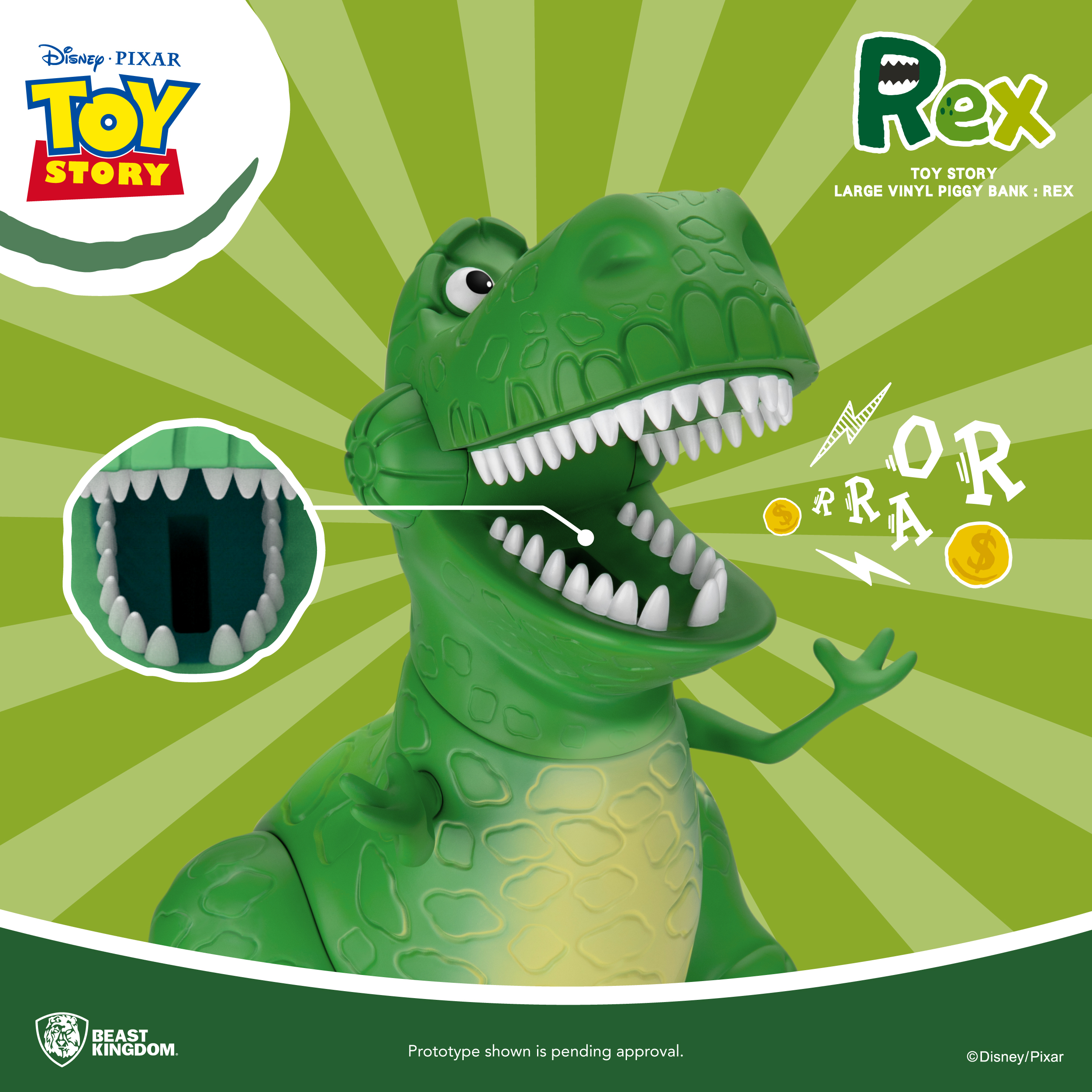 BEAST KINGDOM รุ่น Piggy Bank Rex Toy Story ขนาด 46 cm - Toytopia ...