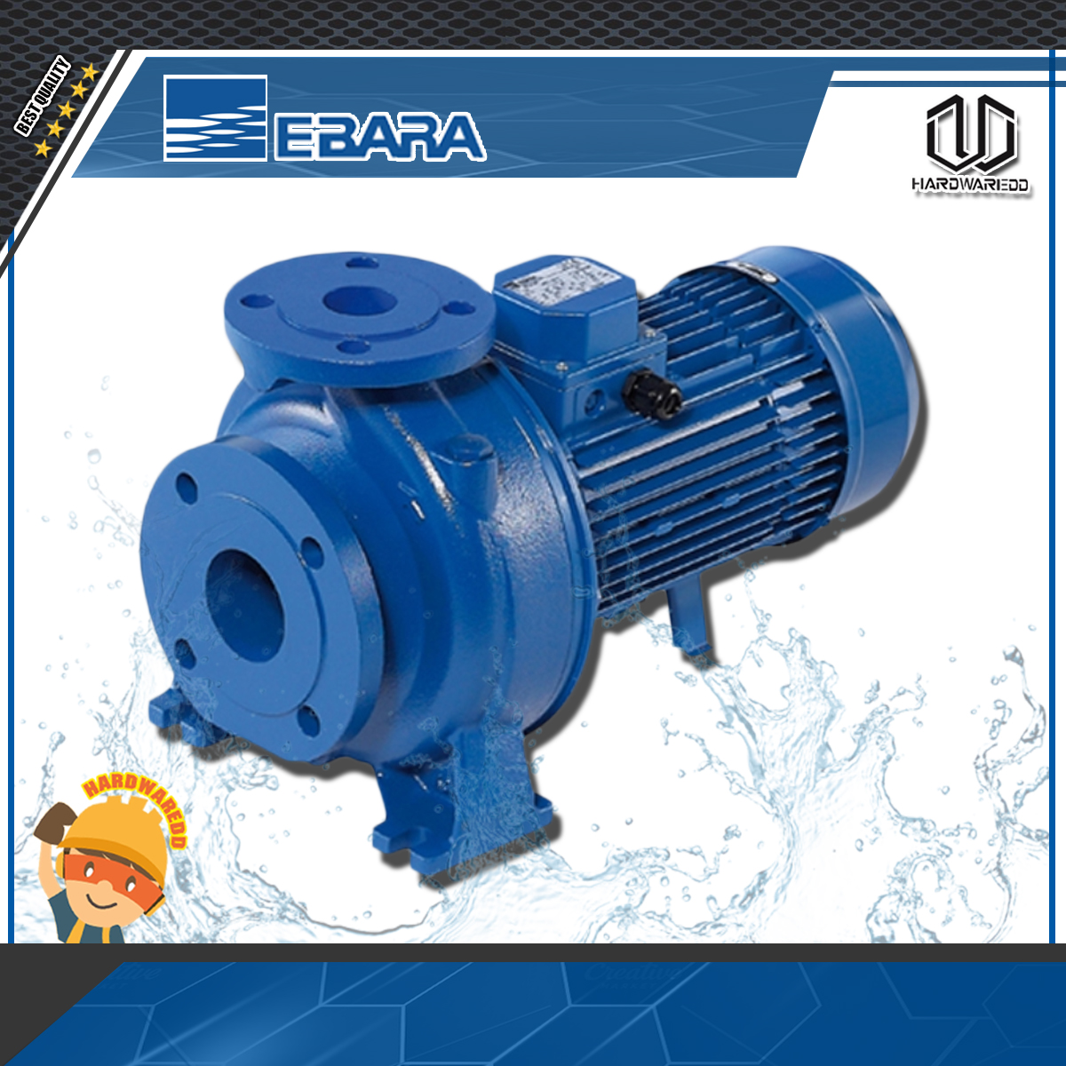 EBARA 3D 50-125/2.2 ปั๊มเหล็กหล่อ - 3 สาย - hardwareddgroup - ThaiPick