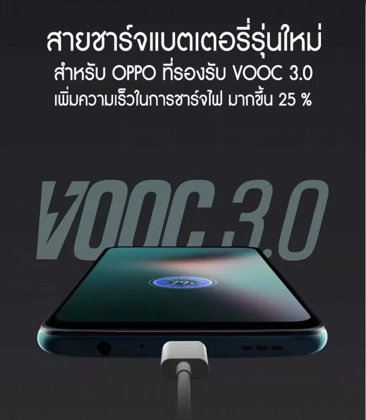 สายชาร์จ OPPO VOOC สายชาร์จ 1เมตร ชุดชาร์จ สายชาร์จเร็ว หัวชาร์จ+สายชาร์จ ของแท้ 100% รองรับ R9 ...