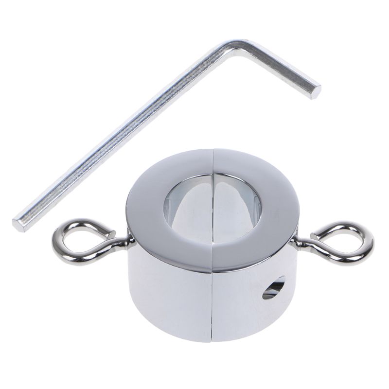 1pc Magnetic Lock Metal Scrotum Pendant Ball Stretcher Egg Weight Ring