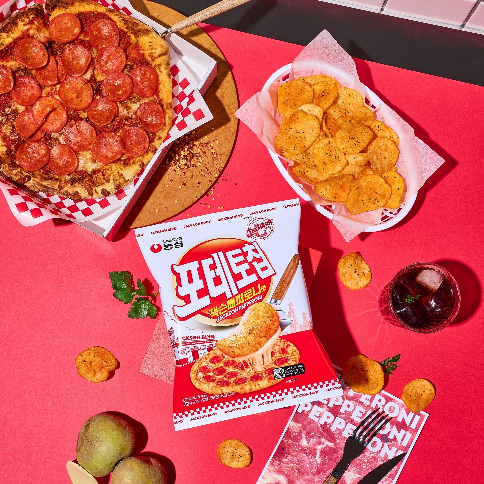 Nongshim Potatochip Jackson Pepporoni มันฝรั่งแผ่นทอดกรอบ รสแจ็คสัน ...