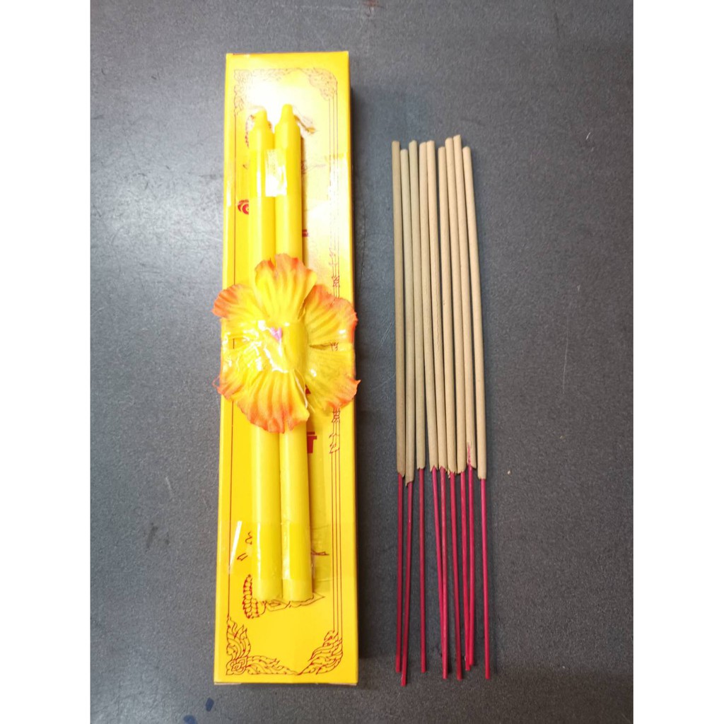 ธูปเทียนกล่อง ชุดธูปเทียน ถวายพระ ขายยกแพ็ค (25 ชุด/แพ็ค) | Lazada.co.th