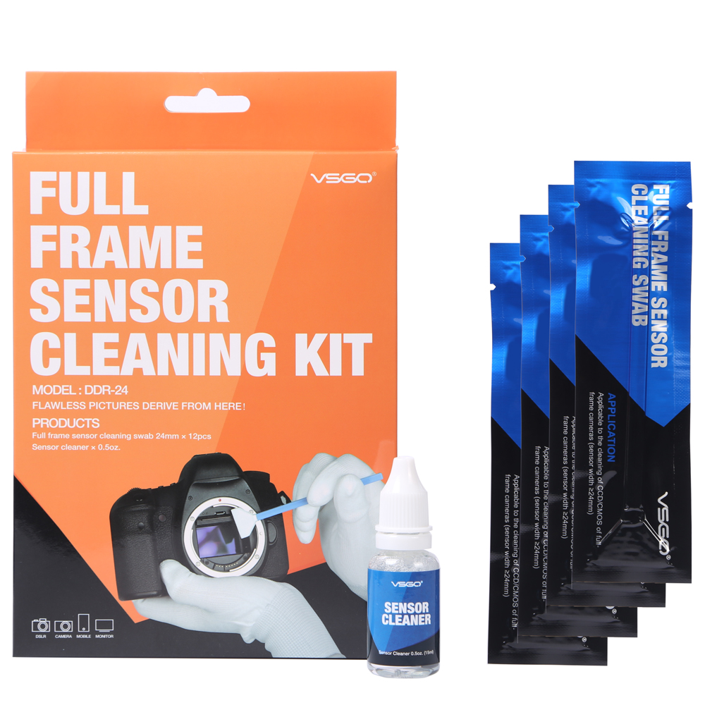 Full Frame DSLR SLR Camera Sensor CCDCMOS Cleaning Kit VSGO DDR-24 for ...