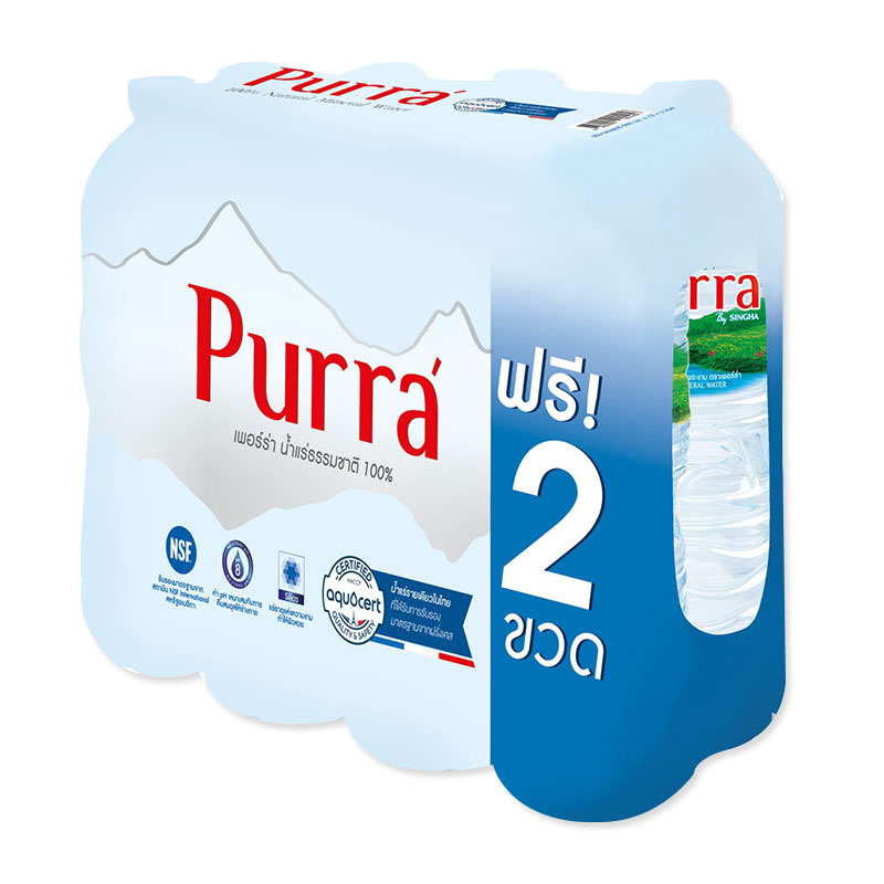 [Free Shipping] Purra Mineral Water 100% 1500 ml x 6 Bottles [COD ...