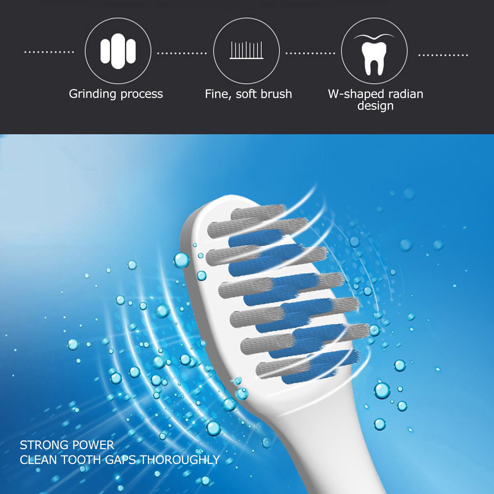 Electric Toothbrush Waterproof Full-Automatic Brightening Tooth Brush ...