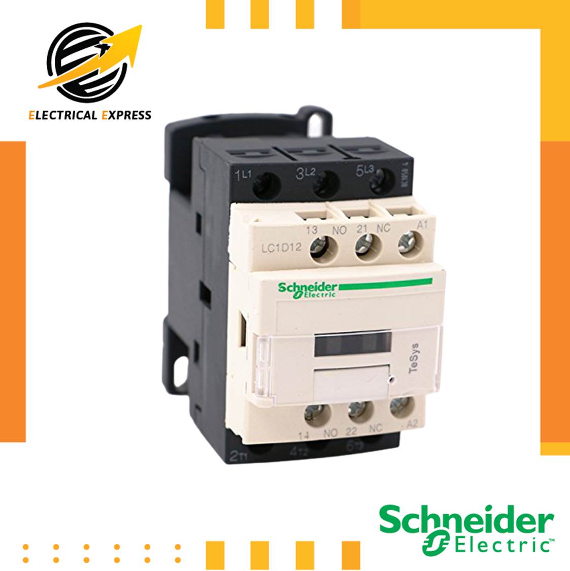 LC1D18B7 Schneider คอนแทคเตอร์ Magnetic contactor LC1D 3P 18A 24VAC ...