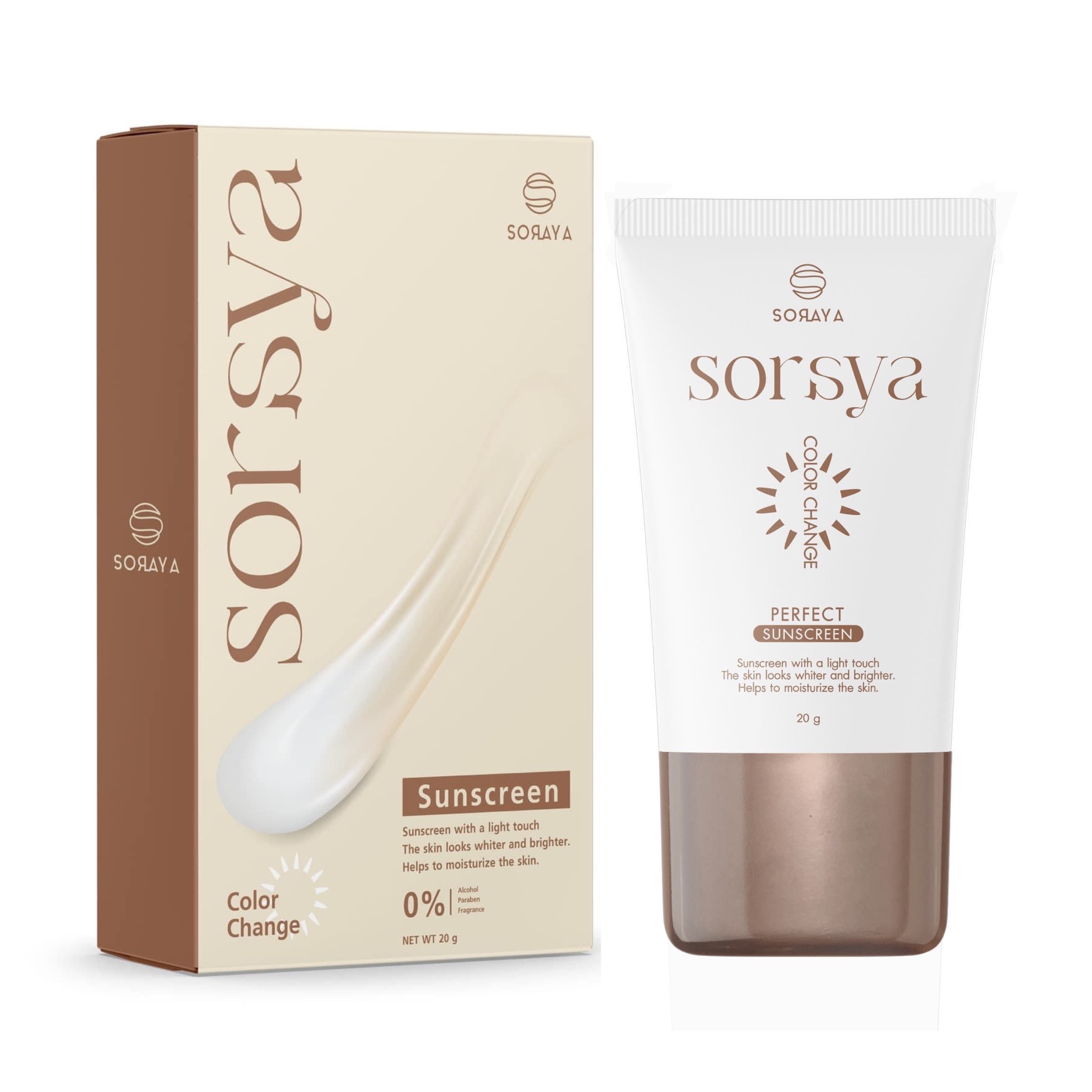 กันแดดโสรญา กันแดดเปลี่ยนสีโสรญา Soraya Color Change Perfect Sunscreen ...